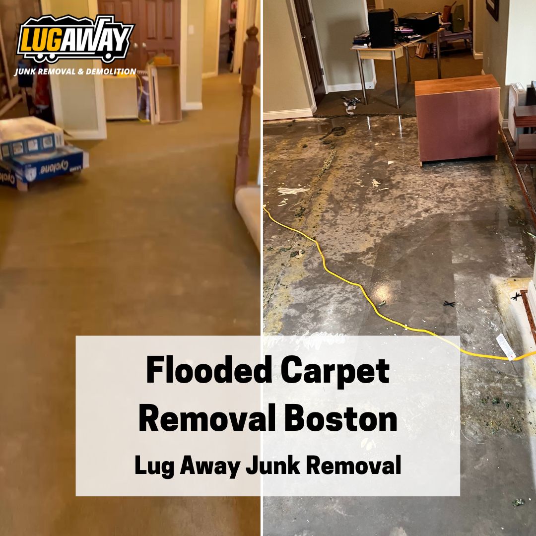 Flooded Carpet Removal Services Boston | Lug Away
